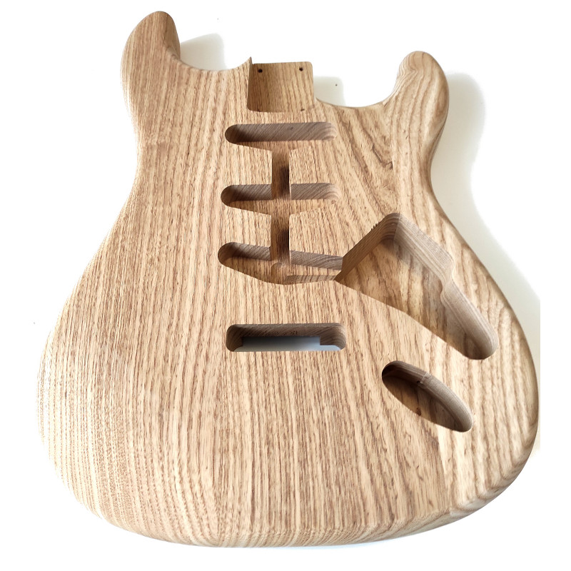 "Roasted" Swamp Ash 3 pieces Body Stratocaster SSS Style, Unfinsihed