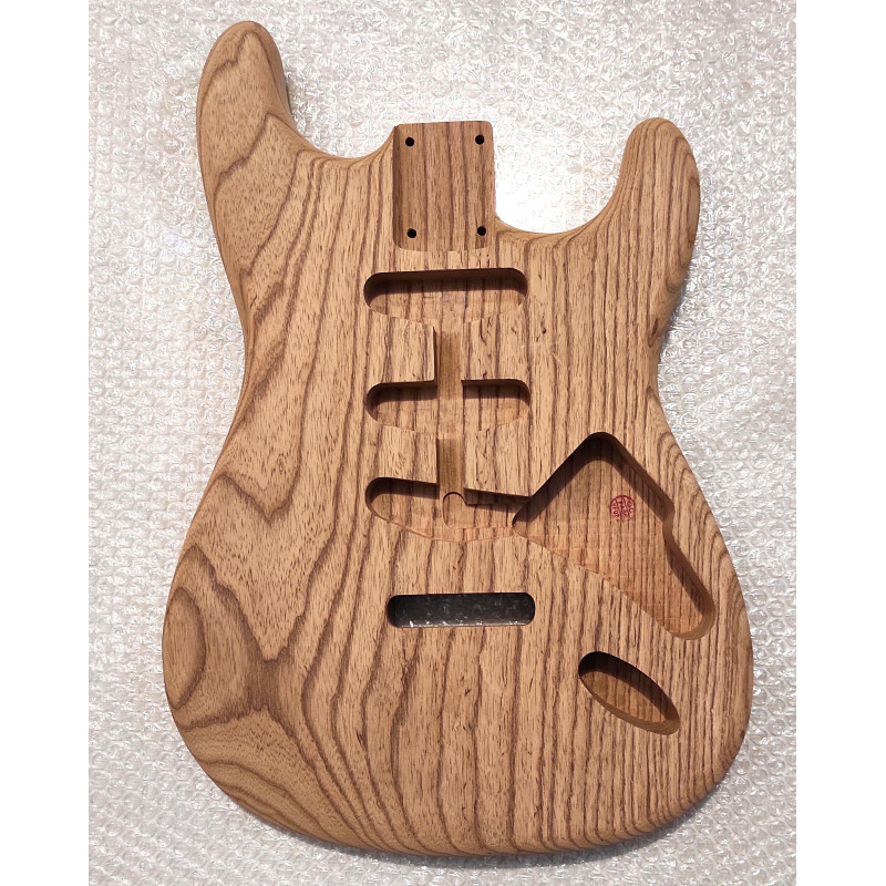 "Roasted" Swamp Ash 1 piece Body Strat Style, Unfinsihed, 1.4 Kg