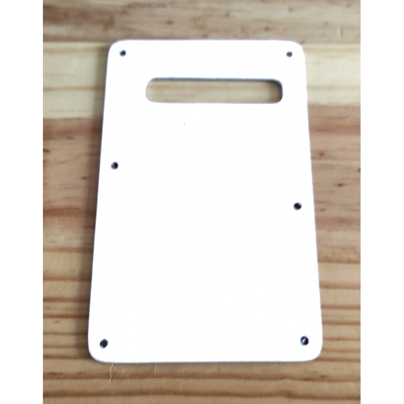Modern Stratocaster Tremolo back plate White pearl 3 ply