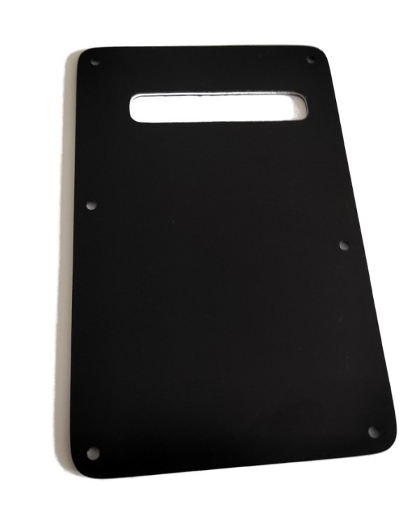 Modern Stratocaster Tremolo back plate Black 3 ply
