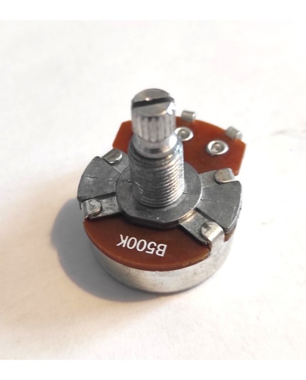 Potentiomètre Alpha 500 Ko Linéaire axe fendu 6mm filetage métrique 8 mm