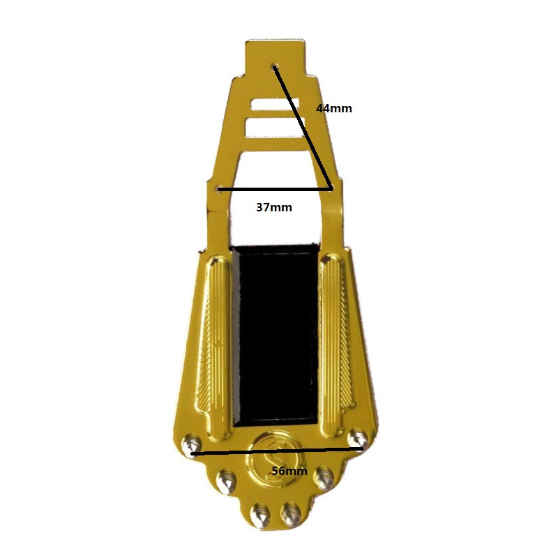 Cordier Manouche style Selmer Gipsy Jazz Tailpiece Gold Black Plastic Plate