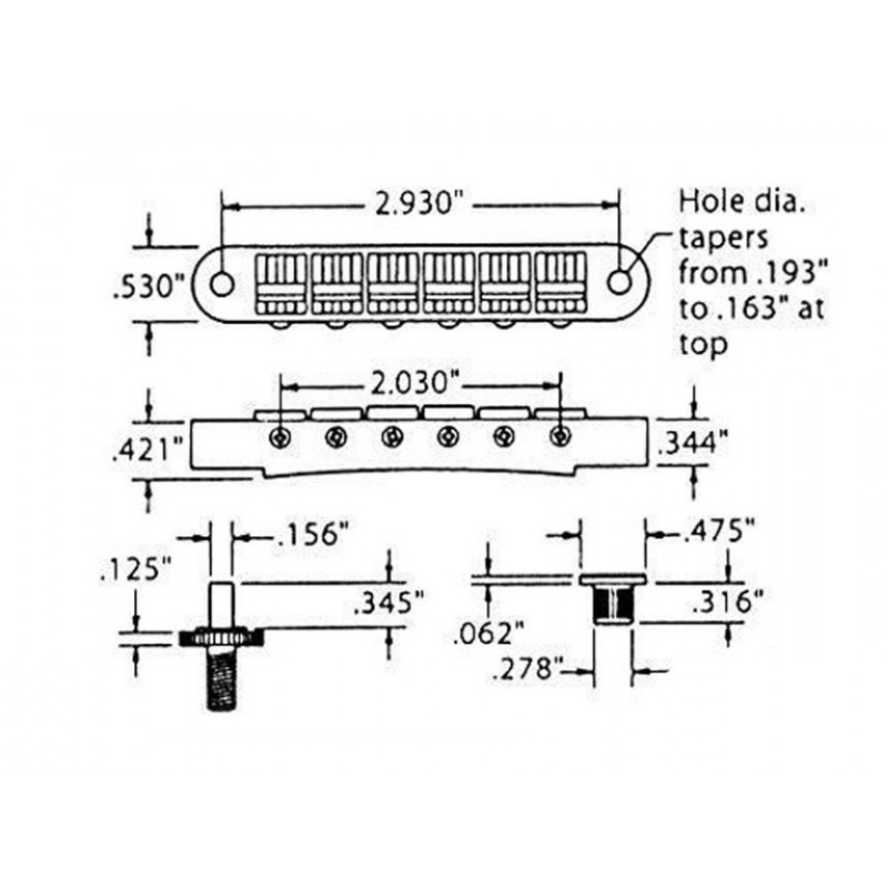 Duesenberg LES TREM II Gold Tremolo + Roller bridge TonePro