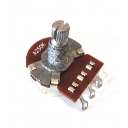 250 Ko Alpha Pot, audio (log) Split shaft 6mm 24 splines, metric theard ...