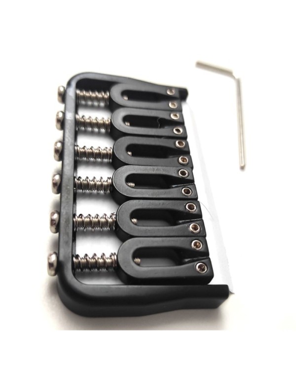 Fixed bridge (hardtail) 6 strings generic Hipshot style black
