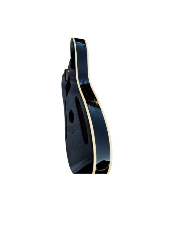 Double binding Telecaster Thinline body, black