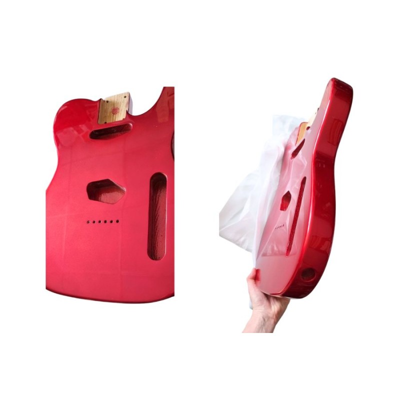Corps Telecaster Metallic Red, verni gloss