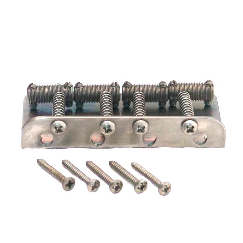 Nickel Aged Vintage Relic Threaded Saddle Bass Bridge for P/J Bass