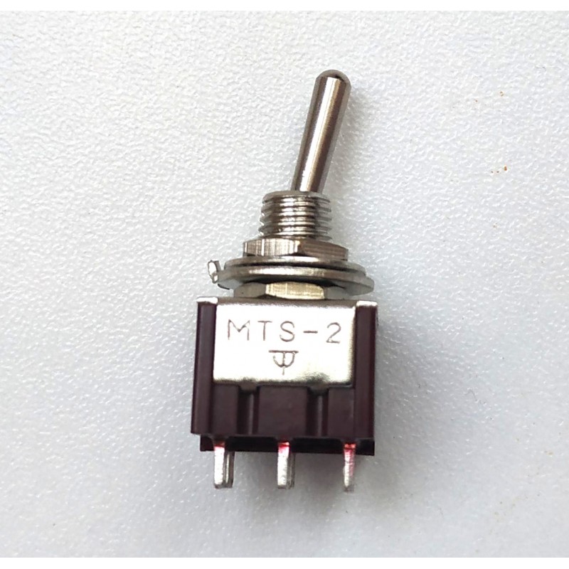 Chrome Mini Togle Switch DPDT 2 positions On-On EP4181-010