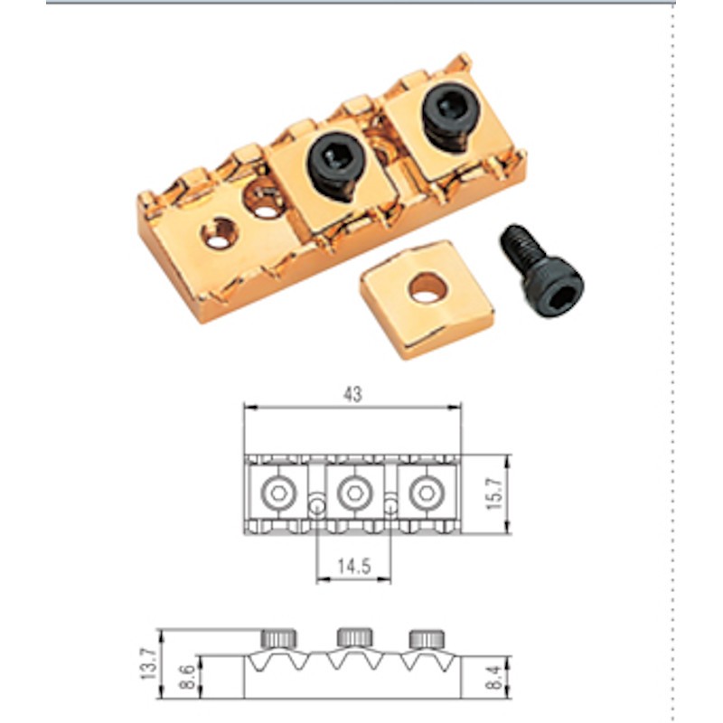 Locking Nut Floyd Rose 43mm R3 Chrome