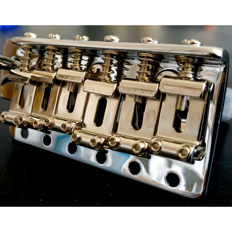 Chrome Classic style vibrato bridge with Solid Steel sustain block and ...