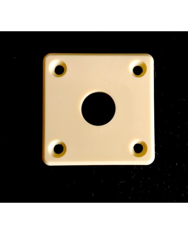 Cream Jack input plate for Gibson, Epiphone style guitars