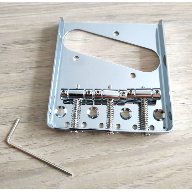 Bridge for Telecaster, 3 In-tunes saddles string