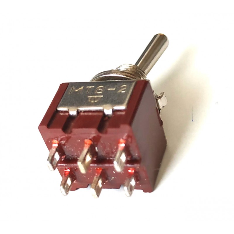 DPDT 3 position On-Off-On Mini Togle Switch