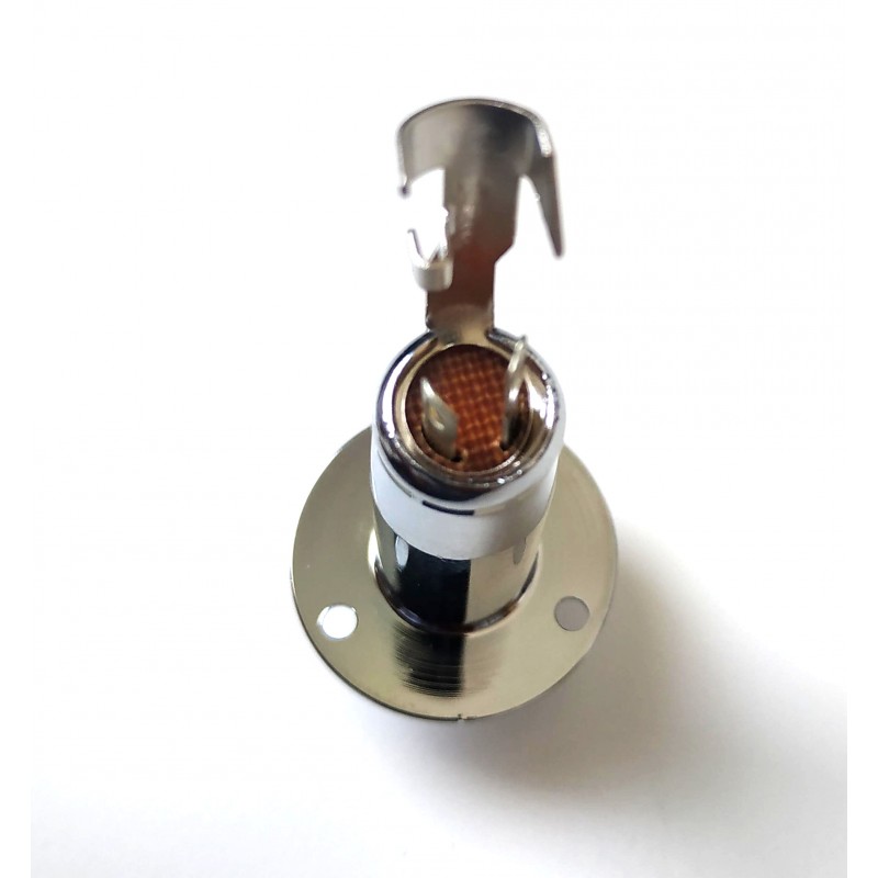 Jack Tube Chrome Femelle style Takamine Mono/Stereo1/4" pour Guitare ...