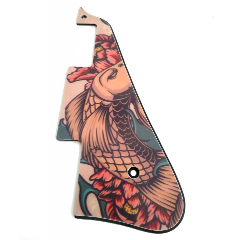 WD Custom Koi Tattoo Graphic Pickguard For Epiphone 2009 Les Paul Standard